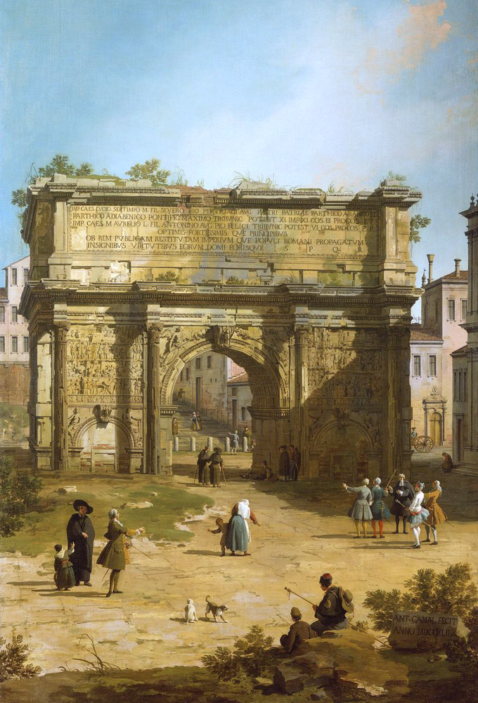 Vues d'artistes : Arc de Septime Sévère à Rome