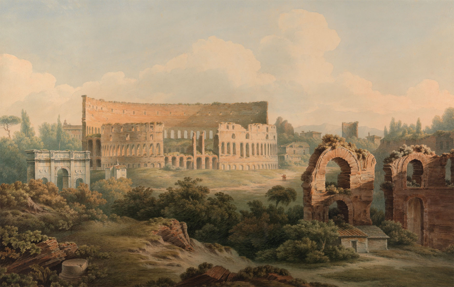 Vues d'artistes : Colisée à Rome