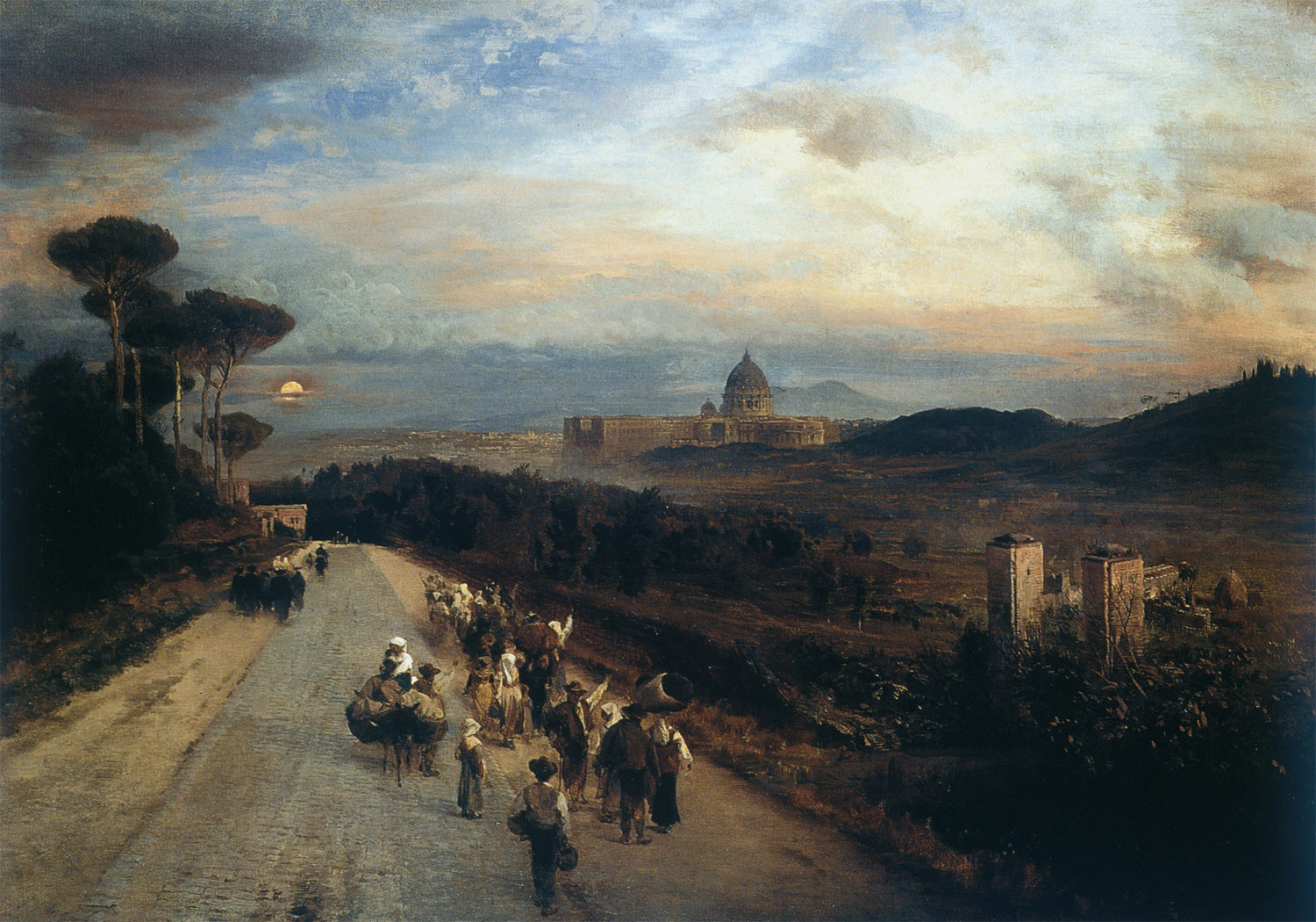 Vues d'artistes : via cassia à Rome