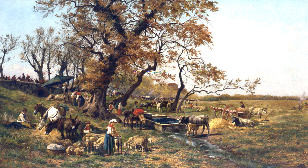 Vues d'artistes : Scènes de la vie romaine de Pietro Barucci