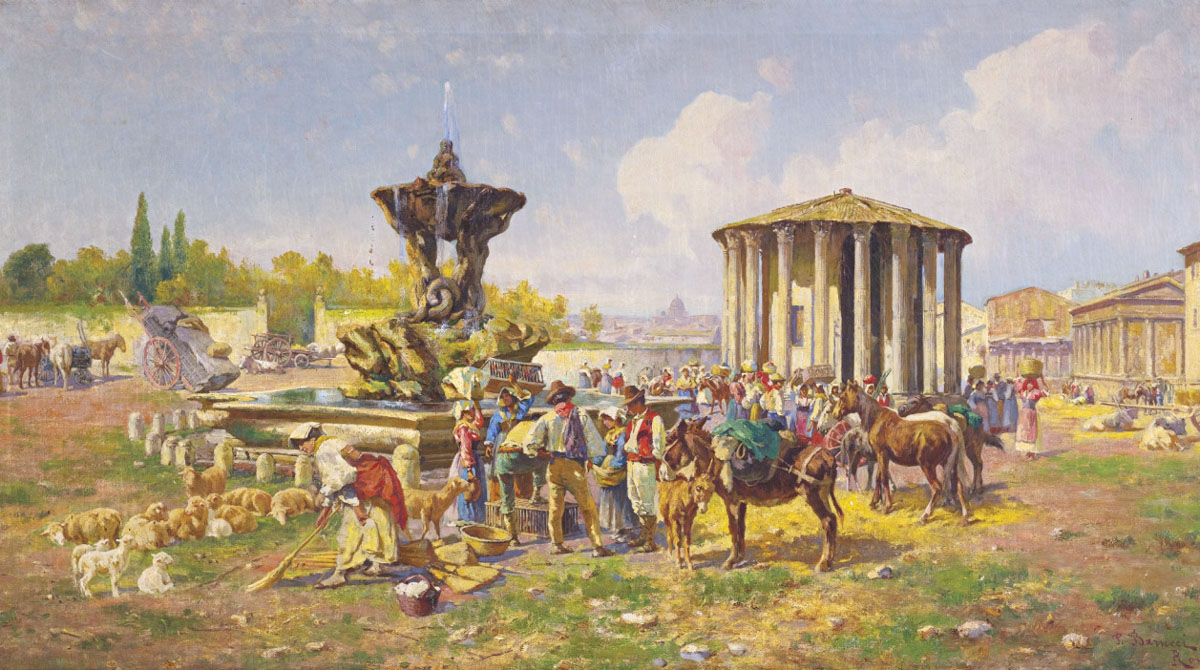 Vues d'artistes : Forum Boarium à Rome