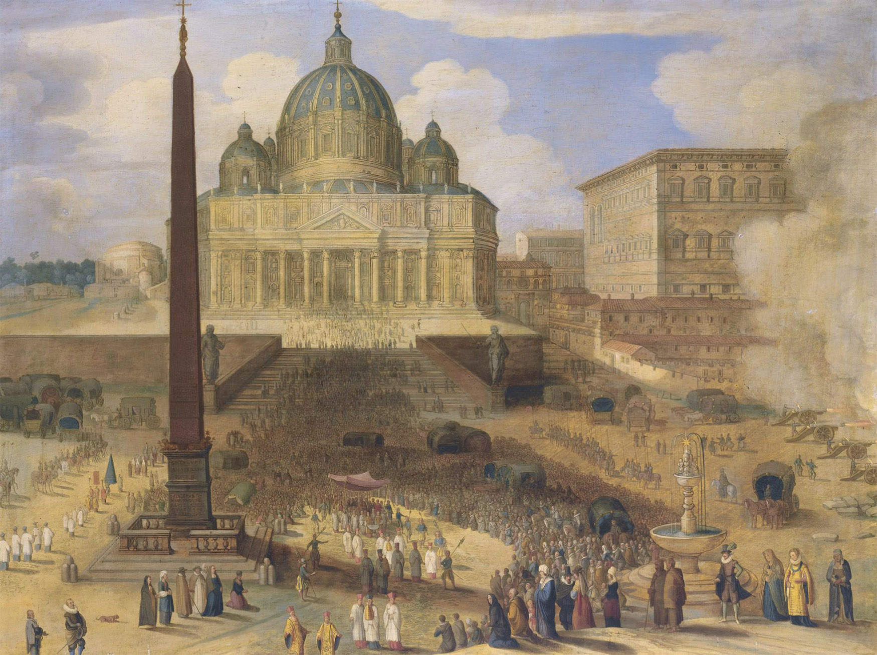 Vues d'artistes : Place Saint-Pierre à Rome