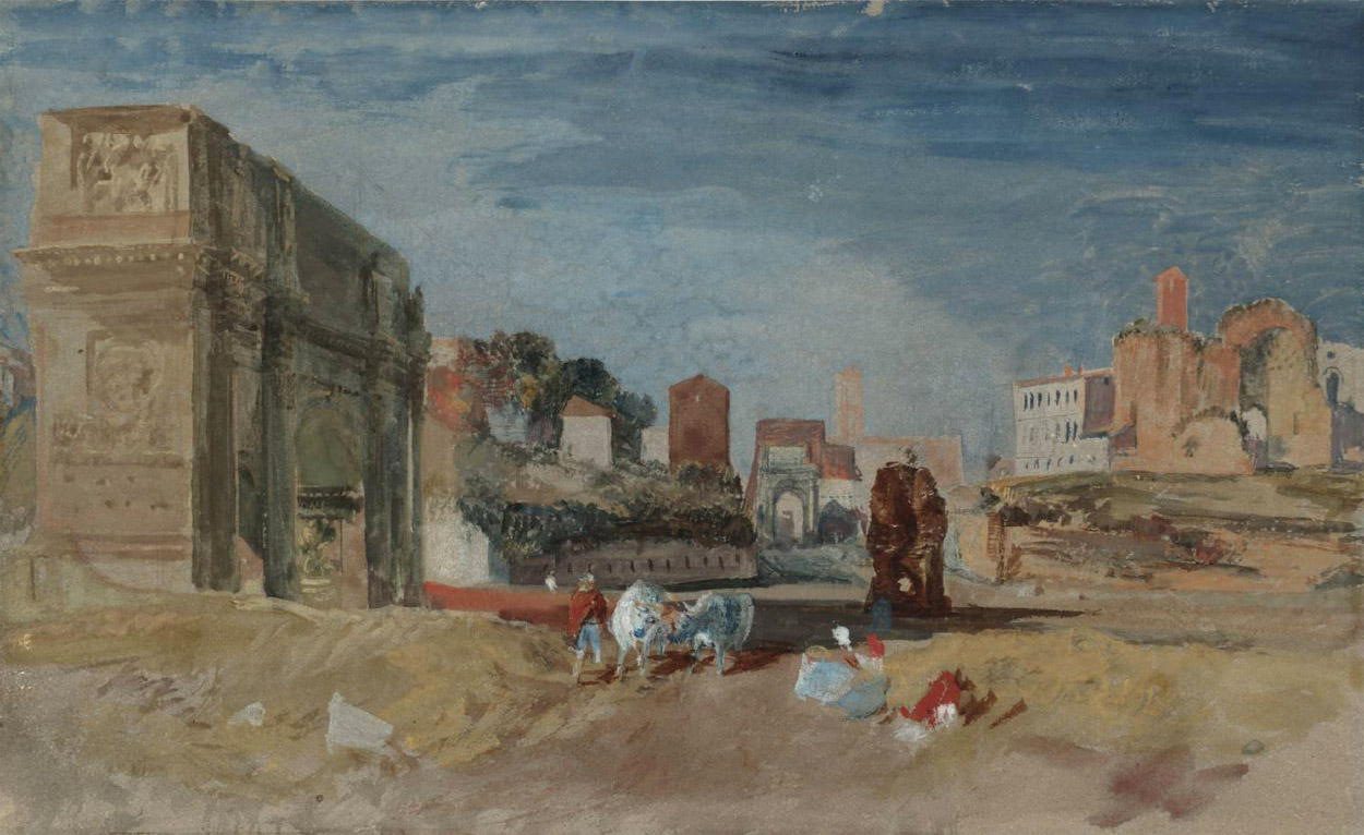 Vues d'artistes : Monuments antiques de Joseph Mallord William Turner