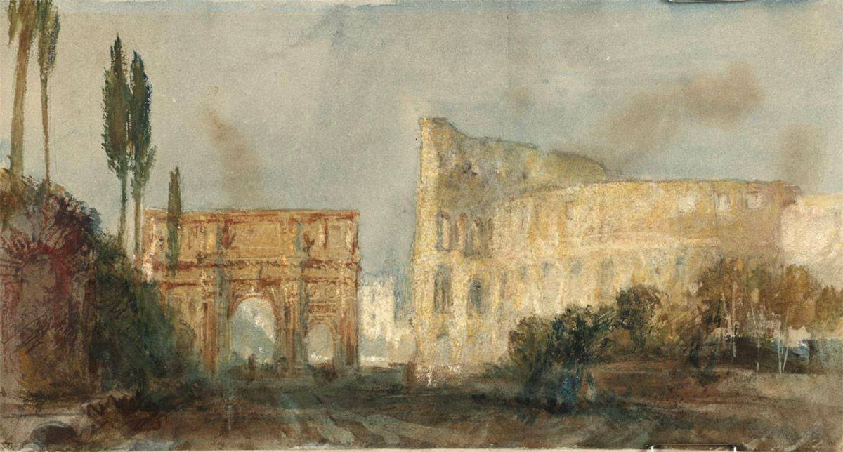 Vues d'artistes : Monuments antiques de Joseph Mallord William Turner