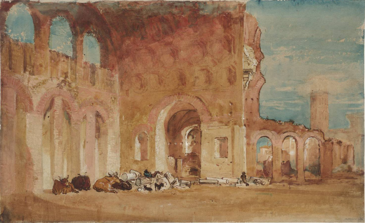Vues d'artistes : Monuments antiques de Joseph Mallord William Turner