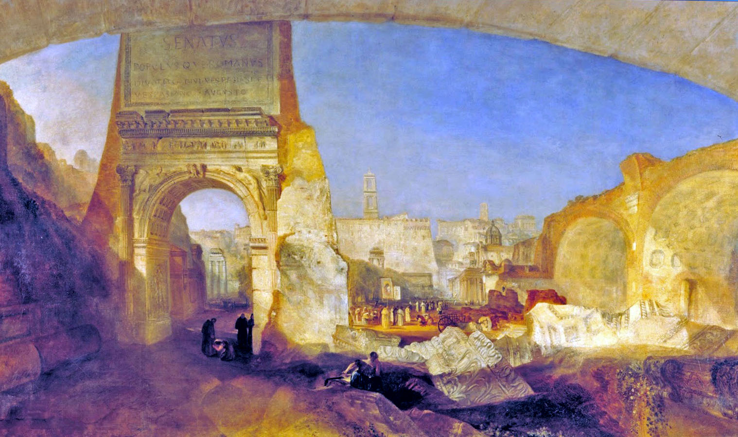 Vues d'artistes : Monuments antiques de Joseph Mallord William Turner