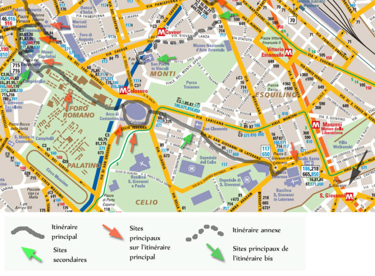 Plan de Rome - Rome-Roma